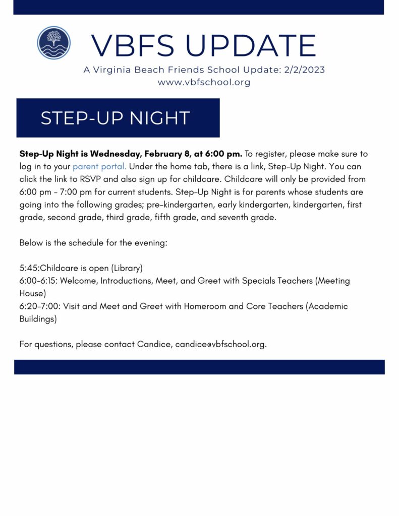 Step-Up Night Information